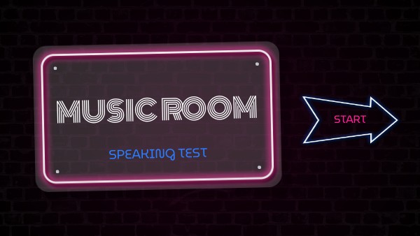 Music room speaking test