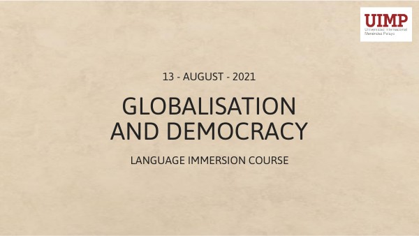GLOBALISATION AND DEMOCRACY | Genially
