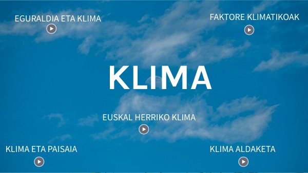 EGURALDIA ETA KLIMA | Genially