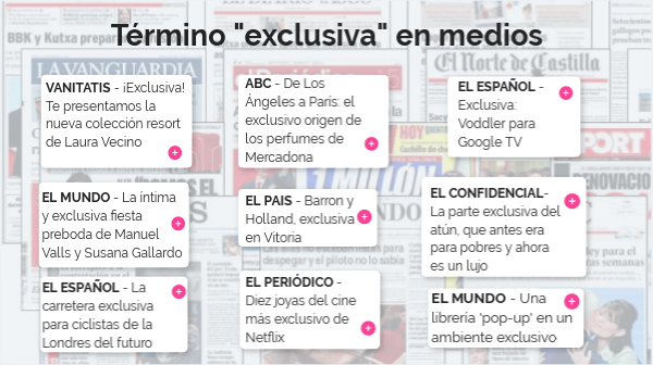 exclusiva en medios