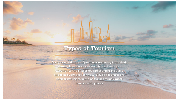 Types of tourism | Genially