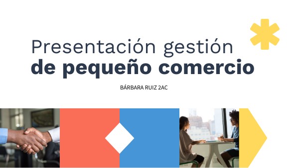 Presentación pequeño comercio | Genially