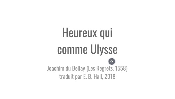 Heureux qui comme Ulysse | Genially
