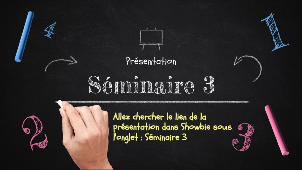 Séminaire 3