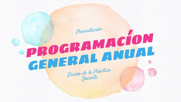 Programación General Anual