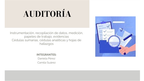 AUDITORIA | Genially