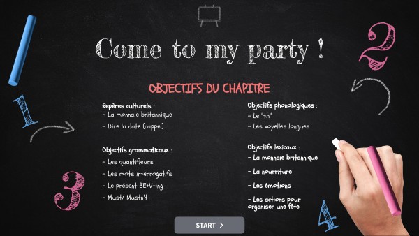 6eme - Come to my party! | Genially