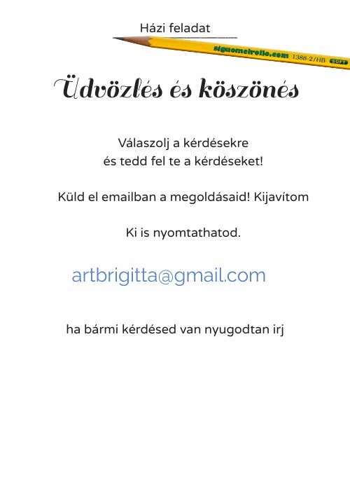 Házi feladat 1 hét | Genially