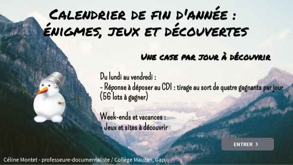 Calendrier de fin d'année | Genially