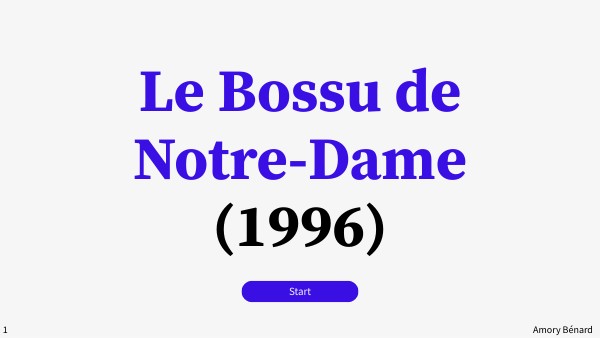 Le Bossu de Notre-Dame (1996) | Genially