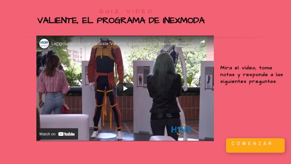 Valiente, el programa de Inexmoda