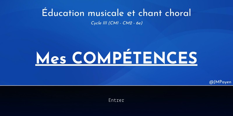 Mes compétences cycle 3 | Genially