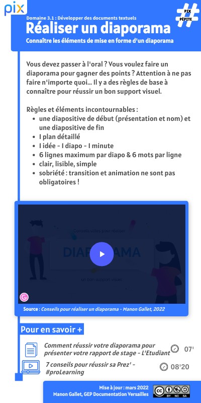 Pix - Mise en forme diaporama | Genially