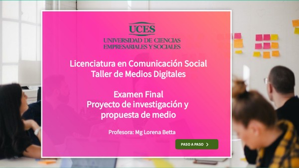 TMD_Examen Final | Genially