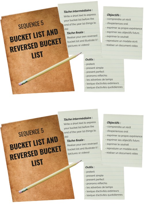 fiche sequence élève 300 bucket list | Genially