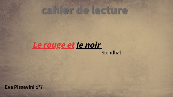 le rouge et le noir | Genially