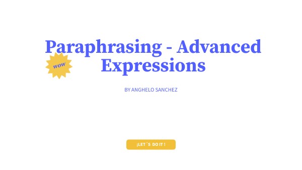 paraphrasing | Genially