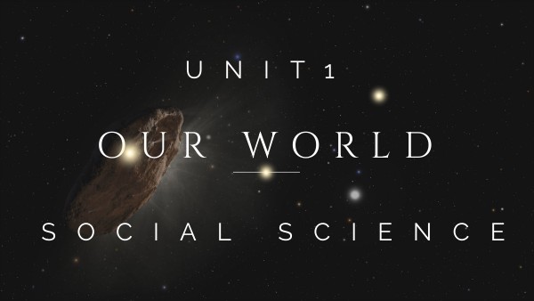 UNIT 1. OUR WORLD. SS 4TH | Genially