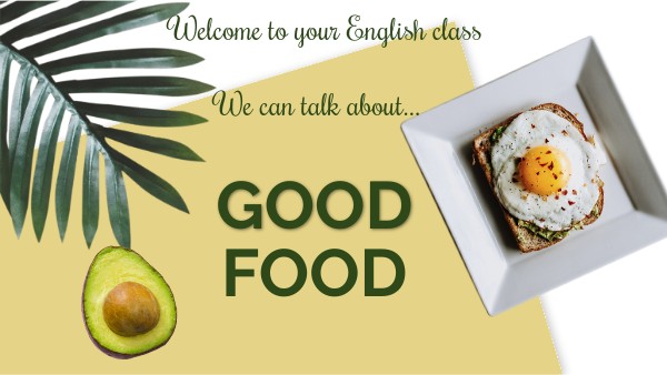 FOOD PRESENTATION 1 1ST GRADE | Genially