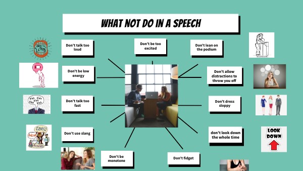 What not do in a speech