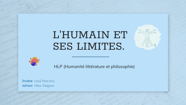 L'humain et ses limites | Genially
