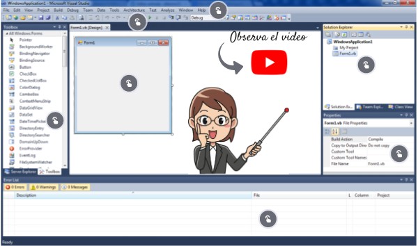 Área de trabajo de Visual Basic | Genially