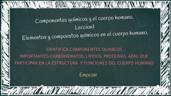 ELEMENTOS QUÍMICOS DEL CUERPO HUMANO | Genially