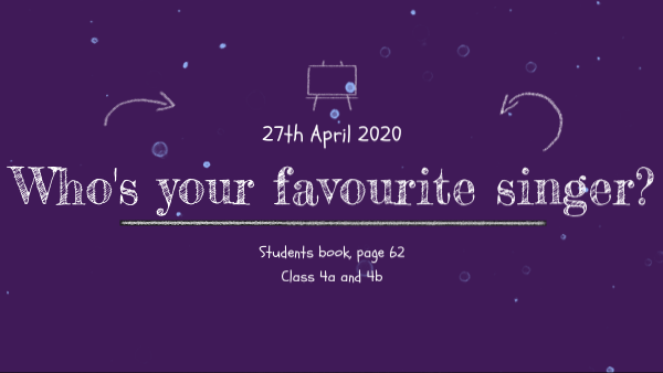 My favourite singer | Genially