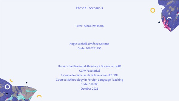 Phase 4 – Scenario 3 Angie Jimenez | Genially