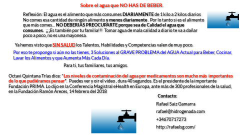 El Agua Problema y Solución | Genially