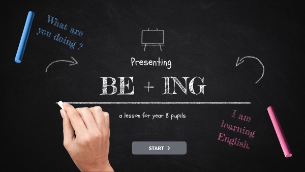 year 8 - BE + ING | Genially