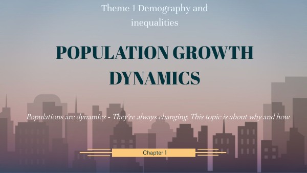 Population growth dynamics