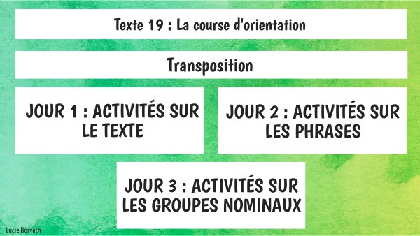 La course d'orientation | Genially