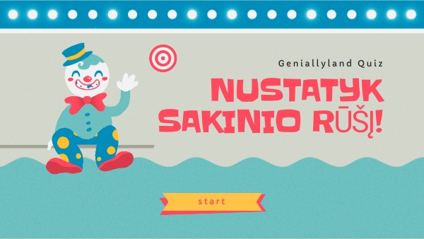 Sakinių rūšys | Genially