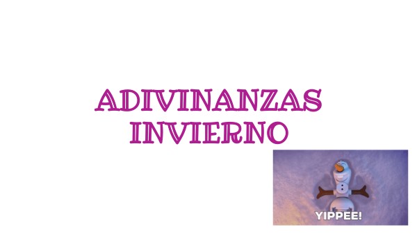 Adivinanzas invierno | Genially