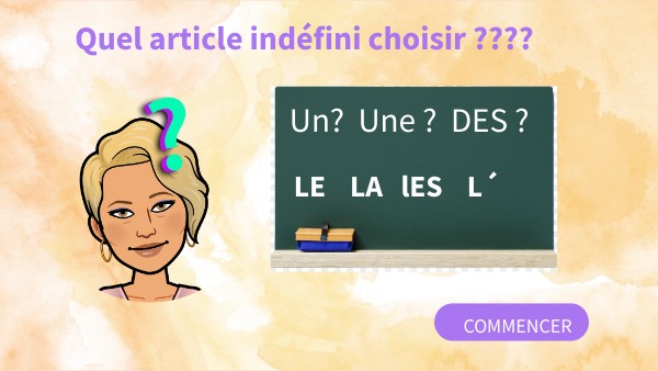 Révision Les adjectifs indéfinis