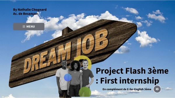 Project Flash 3ème : First internship | Genially