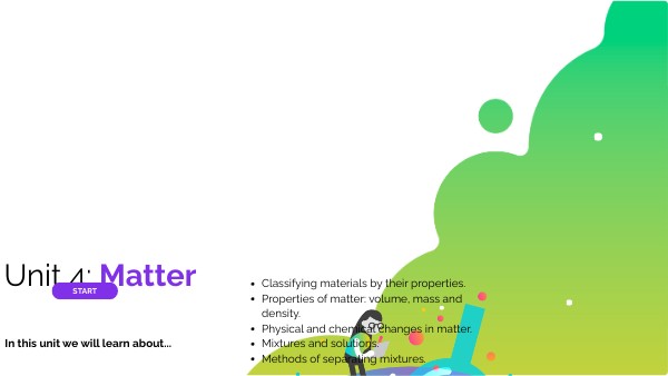 UNIT 4. Matter