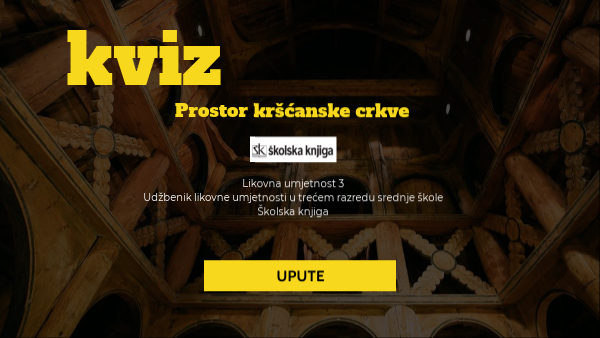 Prostor kršćanske crkve - kviz