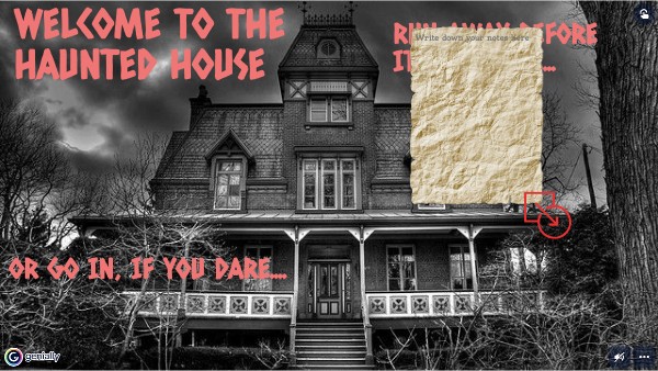 Haunted House Post it