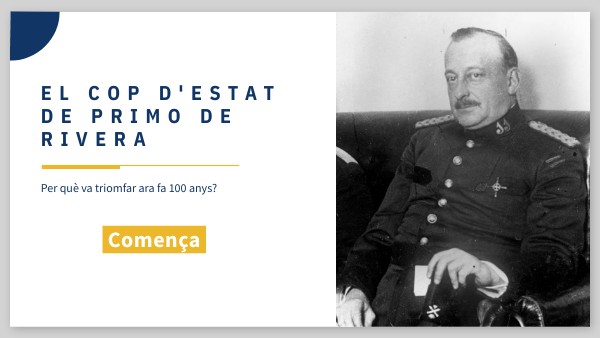 QUIZ: El cop d'estat de Primo de Rivera