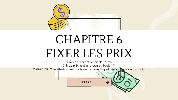 Chapitre 6 Merca : Fixer les prix | Genially