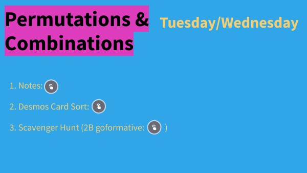 permutations and combinations | Genially