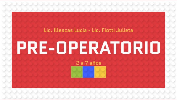 PRE-OPERATORIO PYEG | Genially