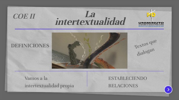 INTERTEXTUALIDAD | Genially