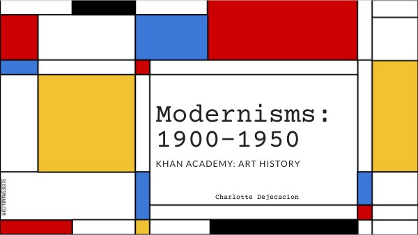 Modernisms 1900-1950 | Genially