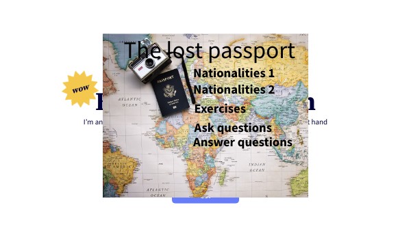 The lost passport | Genially
