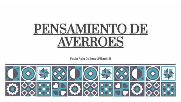 PRESENTACIÓN PENSAMIENTO AVERROES | Genially