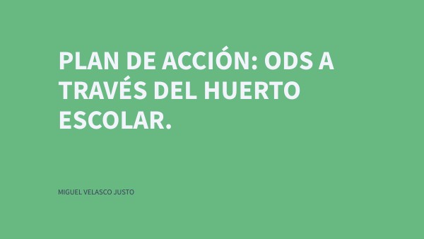 PLAN DE ACCIÓN ODS