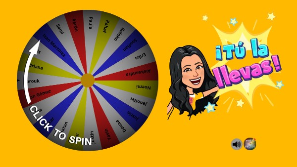 RULETA DE NOMBRES | Genially